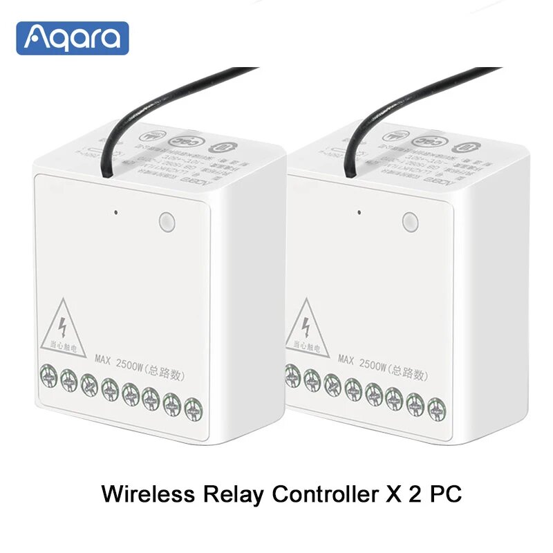 Aqara Беспроводной релейный переключатель 2 канала 2pcs