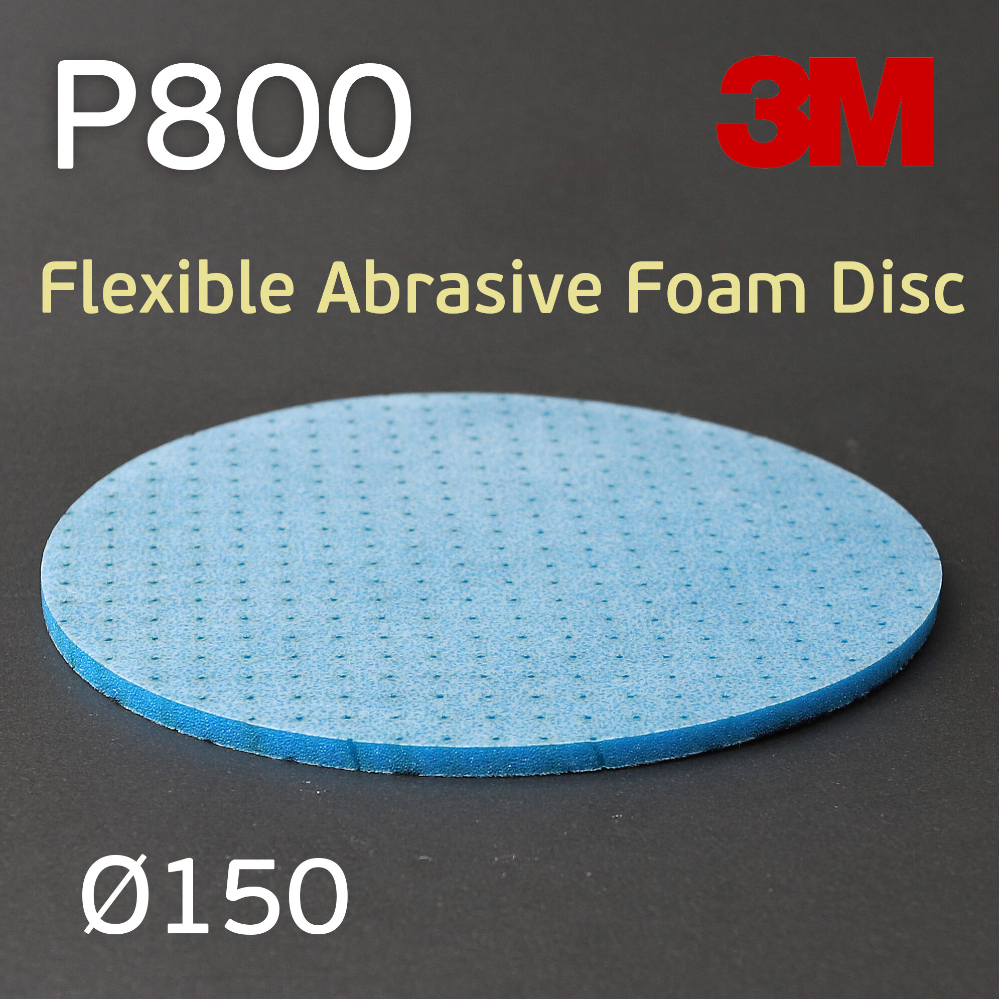 Круг на поролоне 3M Flexible Р800 (150мм) шлифовальный на липучке