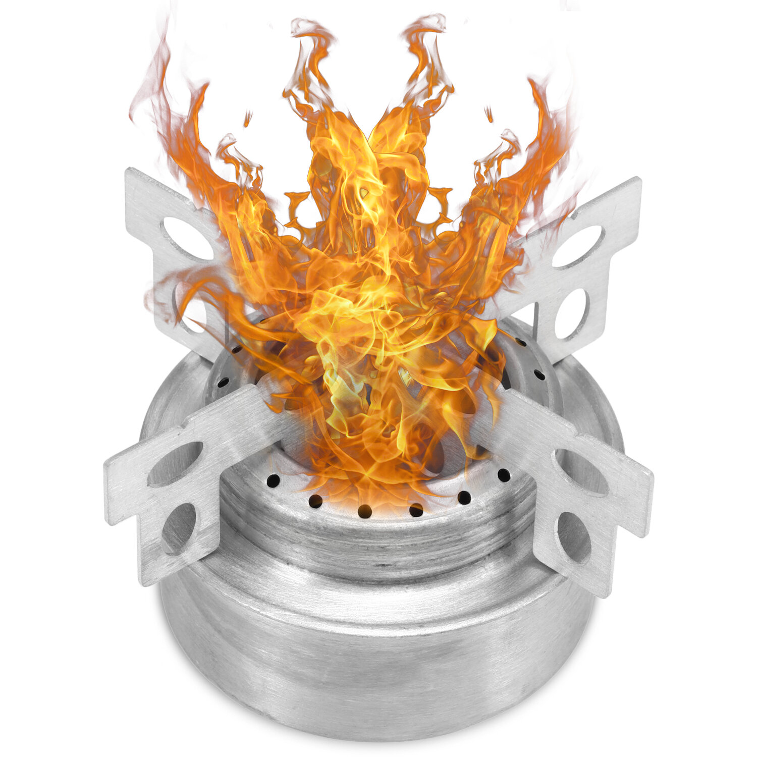 Lixada Outdoor Camping Titanium Mini Alcohol Sove с крестообразной подставкой для плиты