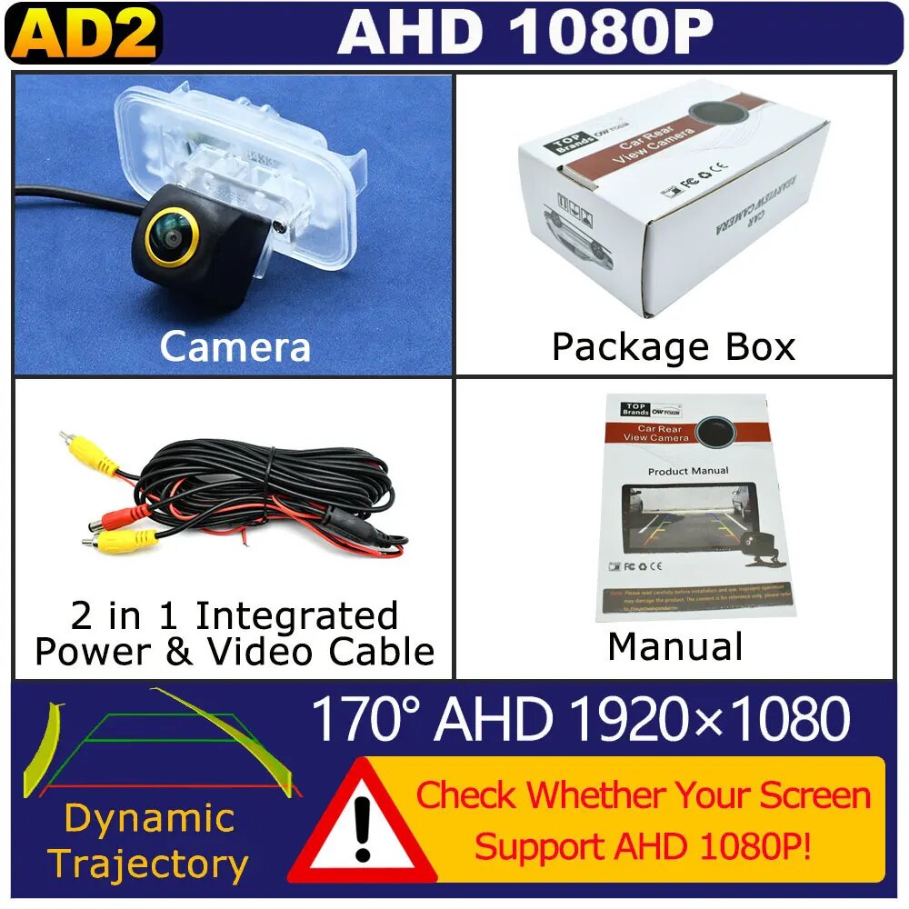 Камера заднего вида для Toyota camry 70, 1080, 170, 2017, 2018 AHD 1080P Dynamic