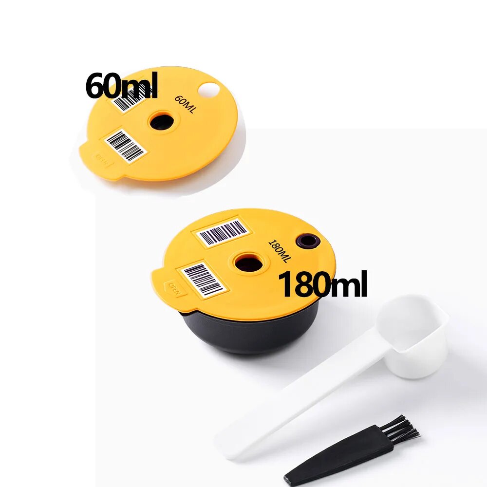 60/180/200/220 мл многоразовые капсулы для кофе для машины BOSCH-s, многоразовый фильтр Tassimo, тампер для стручков