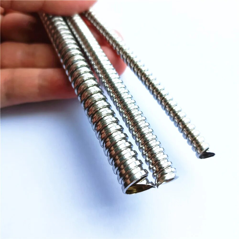 Труба гофрированная из нержавеющей стали 304, 8x10mm, 3 метра