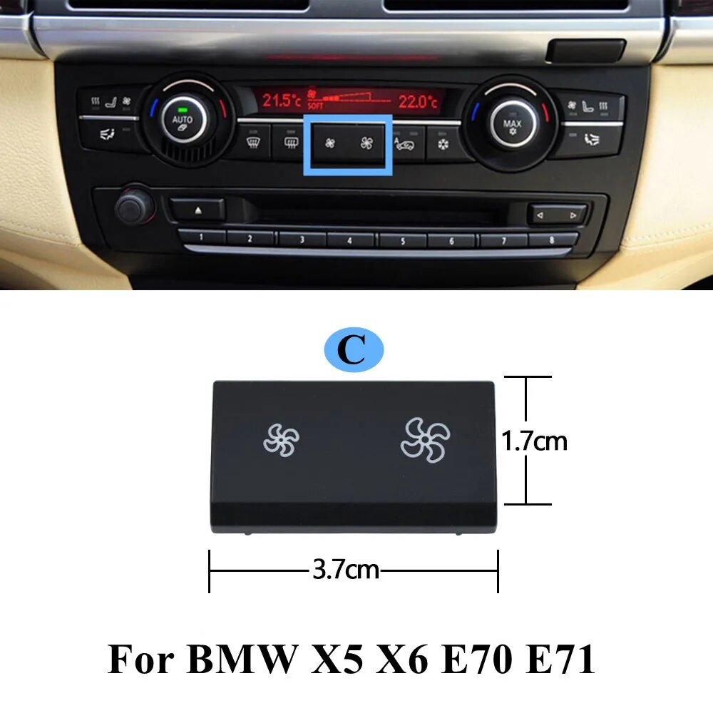 Переключатель кондиционера Model C для BMW X5 X6 E70 E71