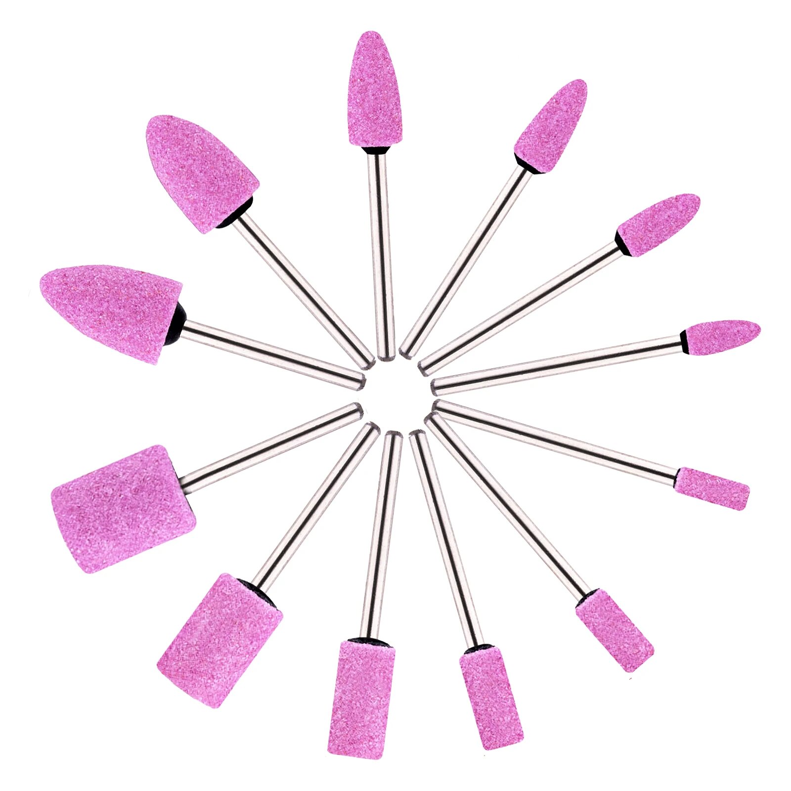 12 шт, сверла для шлифовального камня, дрель для вращающегося инструмента, шлифовка, полировка ювелирных изделий, аксессуары, ассортимент 1-12 мм