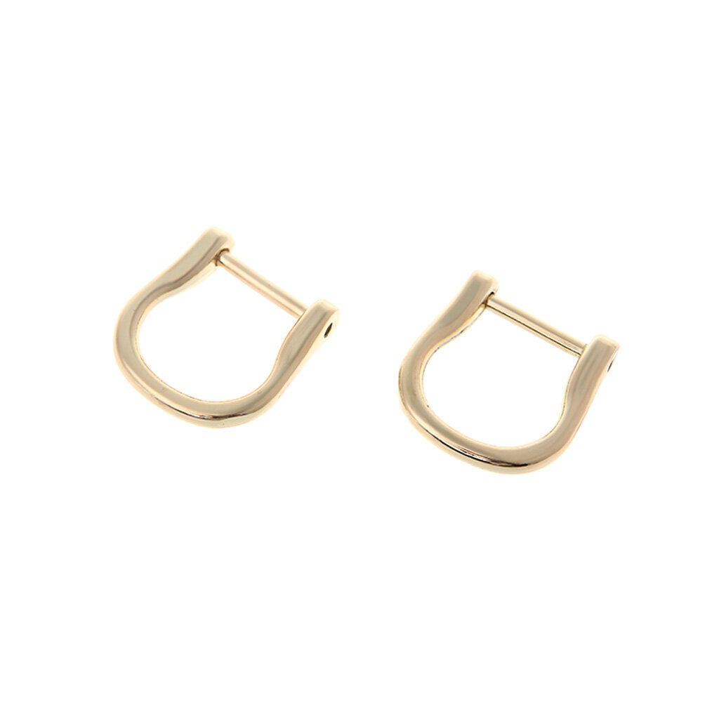 2 шт./упак, внутренний диаметр 1,8 см, съемная винтовая D-образная пряжка-светло-золотистая