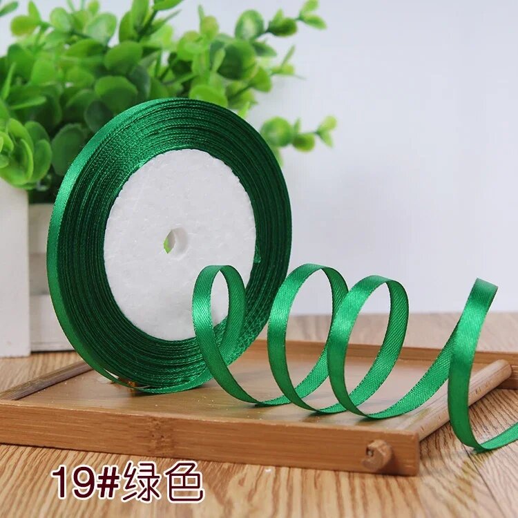 Атласная лента Wusmart 22 м Изумрудный, Green