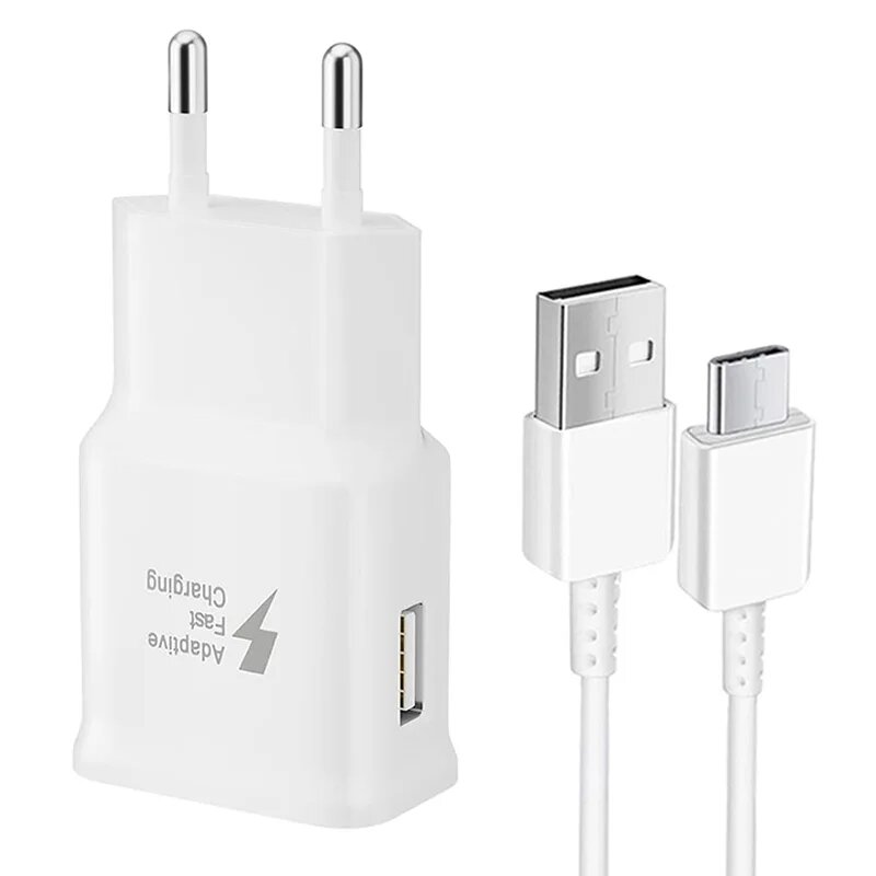 Адаптер Samsung 15 Вт с кабелем USB-C, White EU