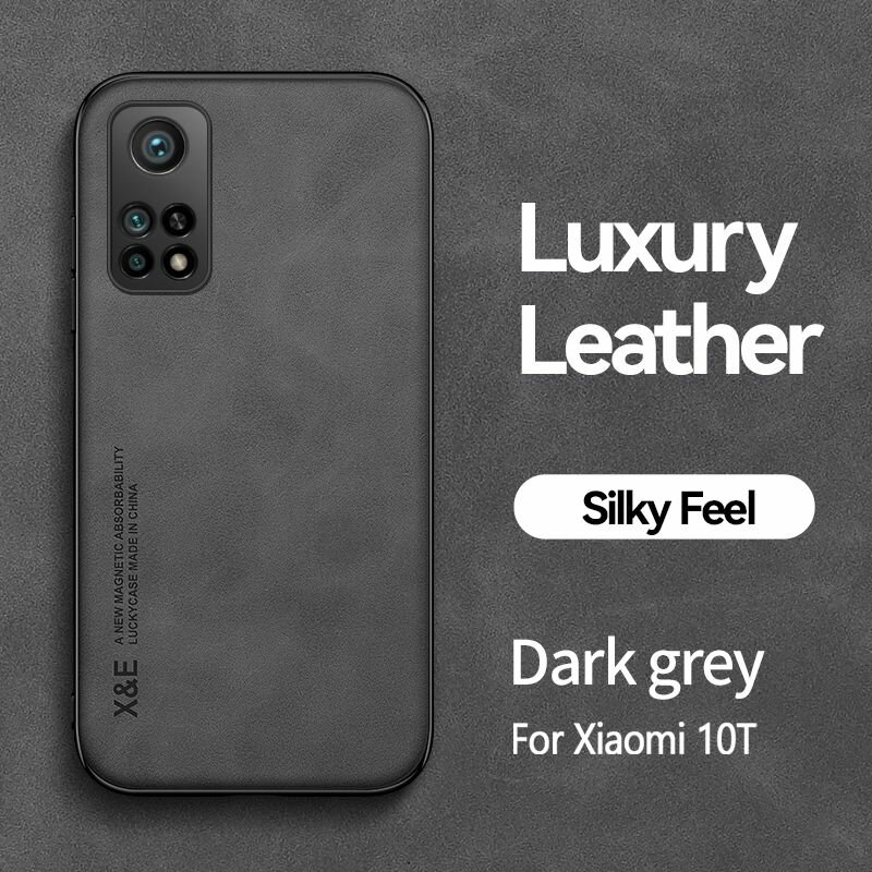 FASNYA Кожаный чехол на Xiaomi 10T/10T Pro/K30S (Сяоми / Ксиаоми 10T/10T Про/K30C ) с защитой камеры противоударный, ля магнитного авто-держателя