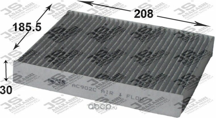 Aiko, Угольный фильтр салона SUBARU Impreza (2000-2007)