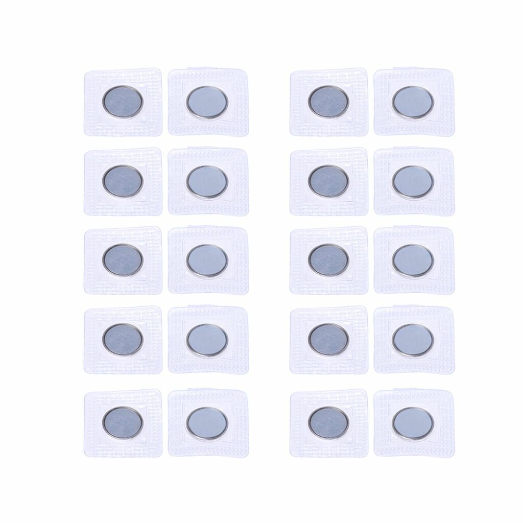 10 пар прочной магнитной пряжки из ПВХ толщиной 11 мм