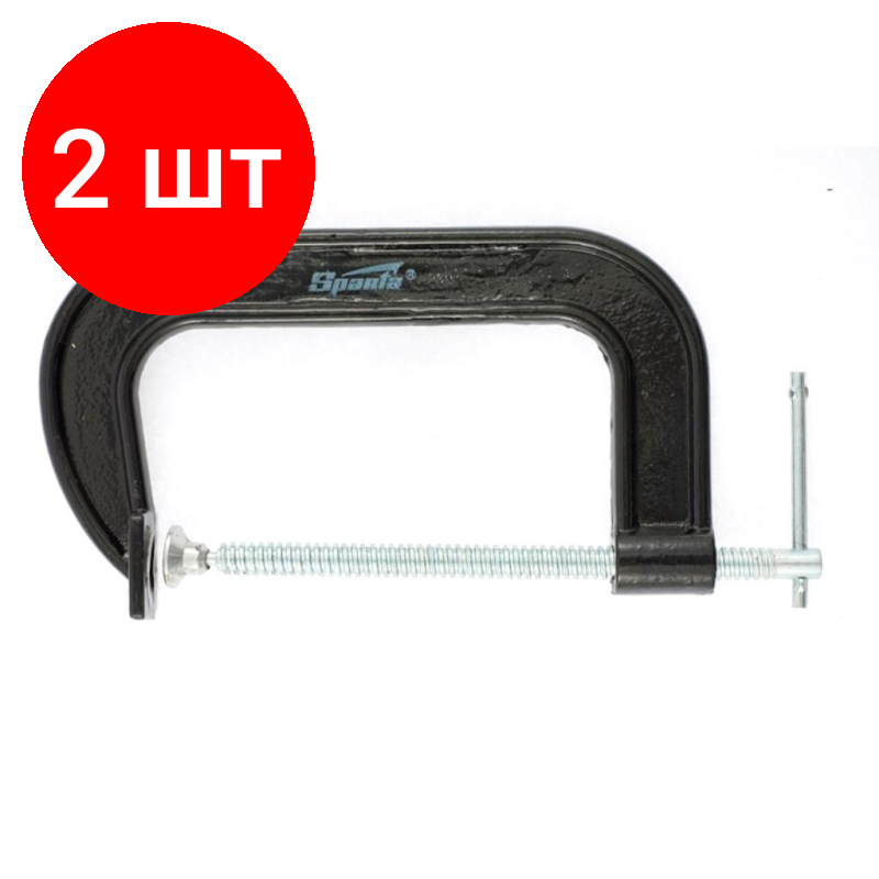 Комплект 2 штук, Струбцина G-образная 300 мм Sparta 206715