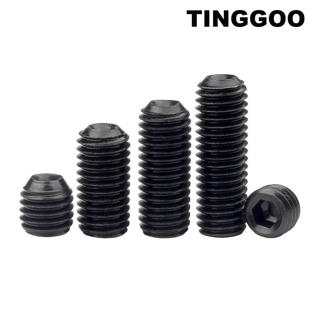 TINGGOO Стальные болты М1.6-М16 DIN916 набор 50pcs M2, 3mm