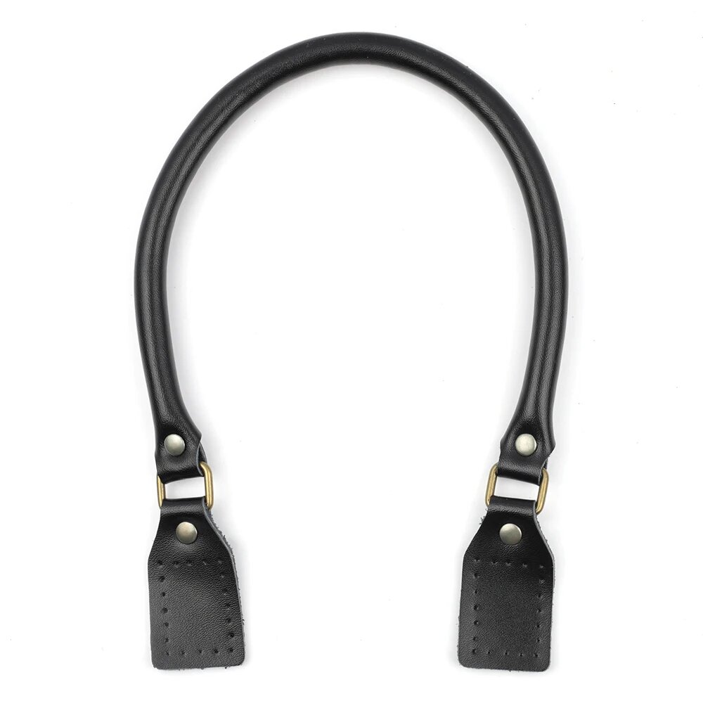 2 шт, 40 см, 50 см, 60 см, сумка с ручкой из натуральной кожи, застежки «сделай сам», ручки, сменная сумка, ручки, ремень, аксессуары для сумок ручной работы Черный, 60cm-Black