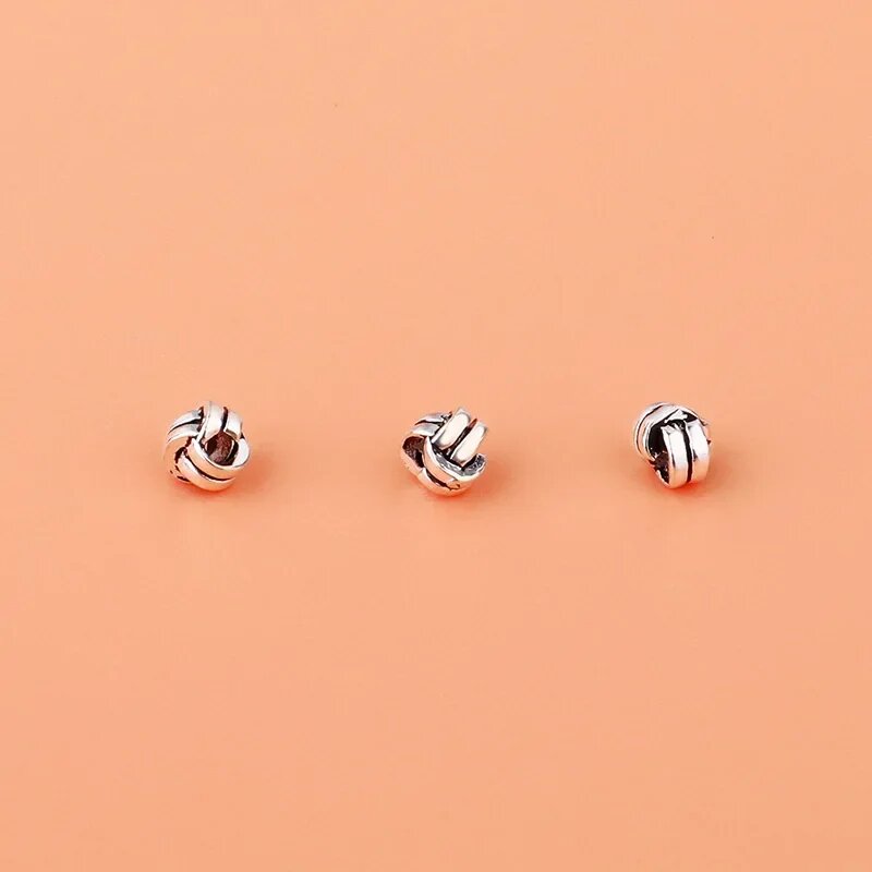 5 шт, женские бусины из серебра 925 пробы