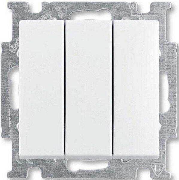 Выключатель Basic 55 СУ 16A 3кл. IP20 альпийский белый /ABB