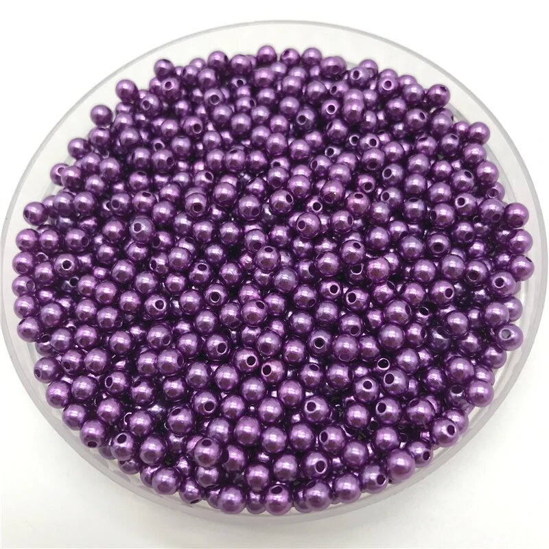 Искусственный жемчуг RYFDBMauve 4 мм 200 шт Фиолетовый, 12
