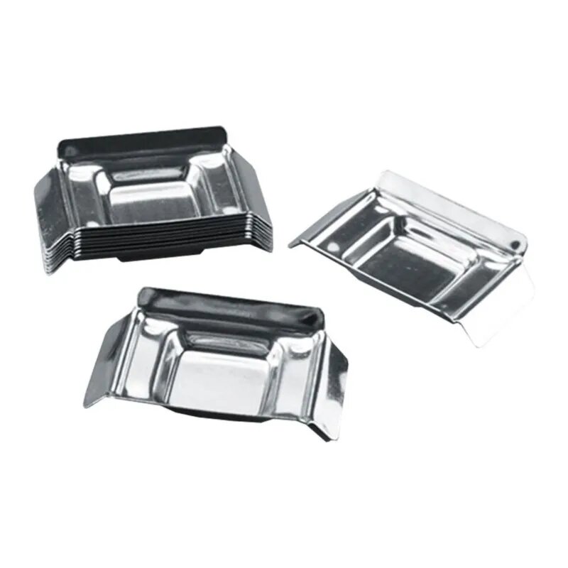 Комплект из 10 коробок для встраивания образцов из нержавеющей стали 15x15x7mm