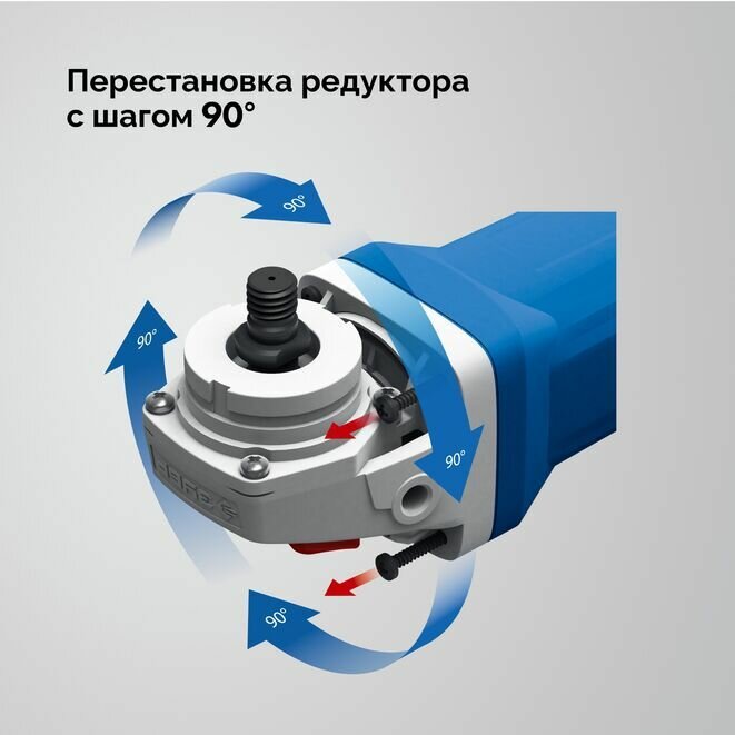 ЗУБР УШМ-П125-755 фланец "МИГ", Профессионал