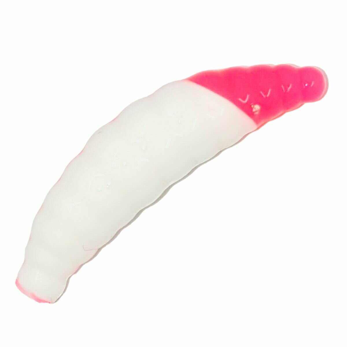 Силиконовые приманки на форель Cool Place Maggot тонущие 1.6, белый, розовый, сыр / Форелевые приманки Кул Плэйс