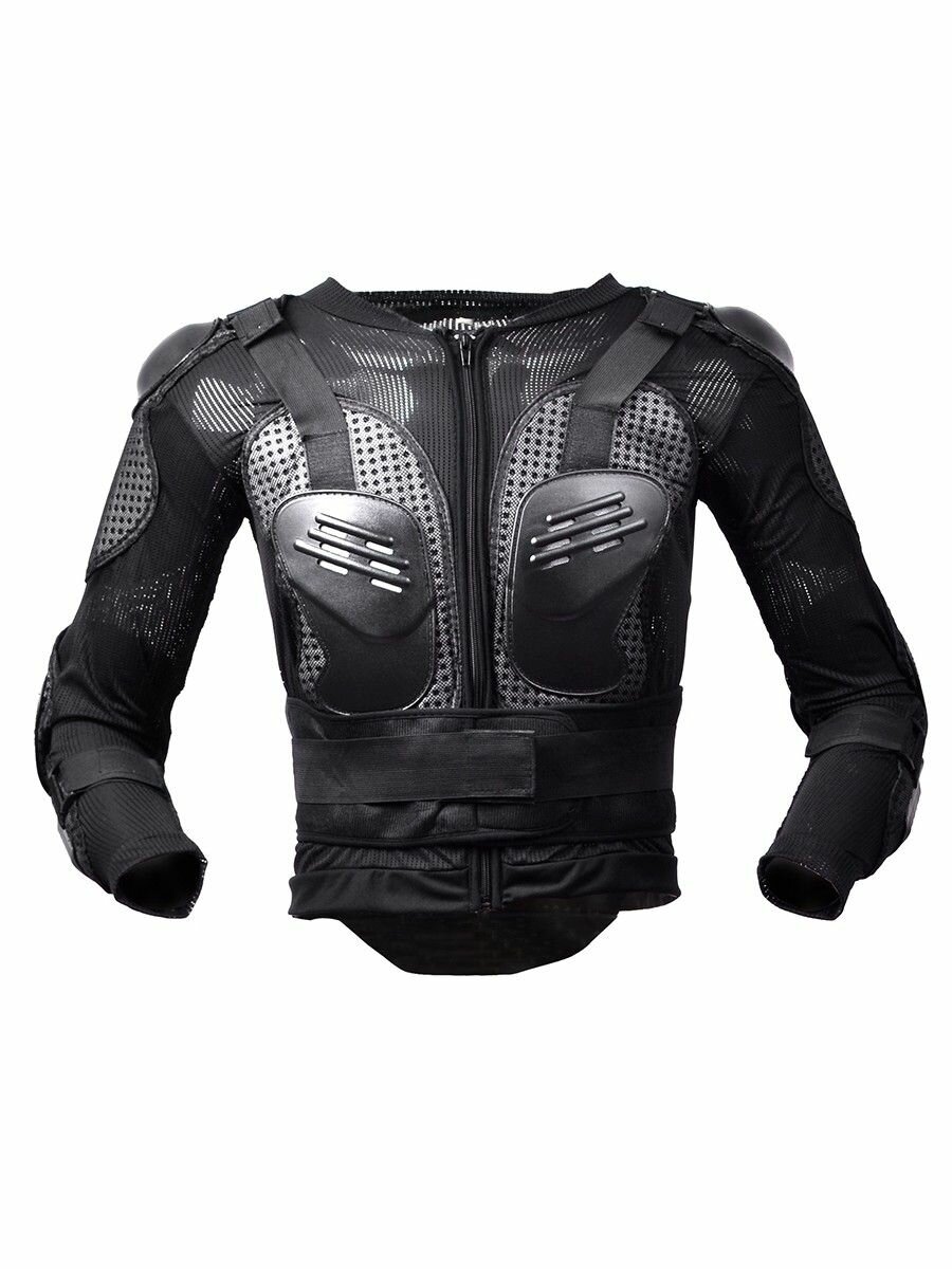 Защитная броня, для мотоцикла, мужская, нейлоновая, всесезонная, черная