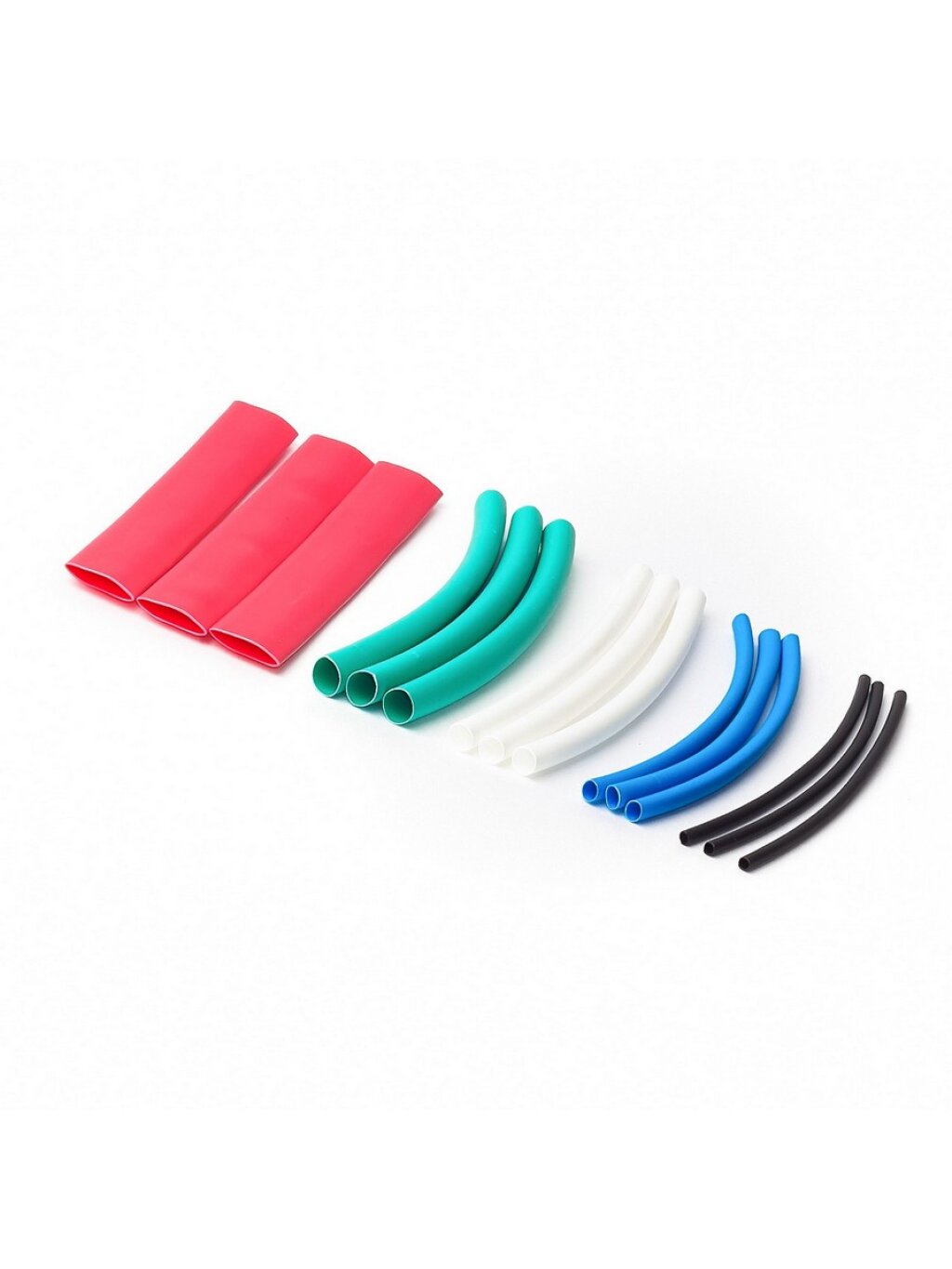 Трубка термоусадочная (комплект, L=100 мм, D 1,6-9,5 мм, 15 шт.) "SLON"