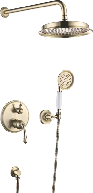 Душевой комплект Rose R0235Q С внутренней частью, бронза