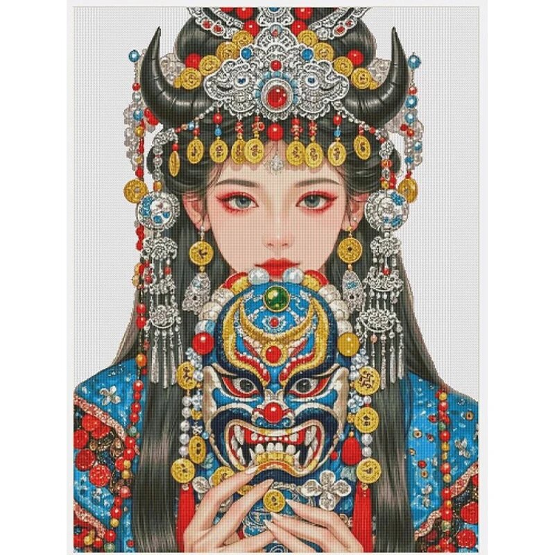 Набор для вышивки крестом китайский узор 16CT 70x90cm