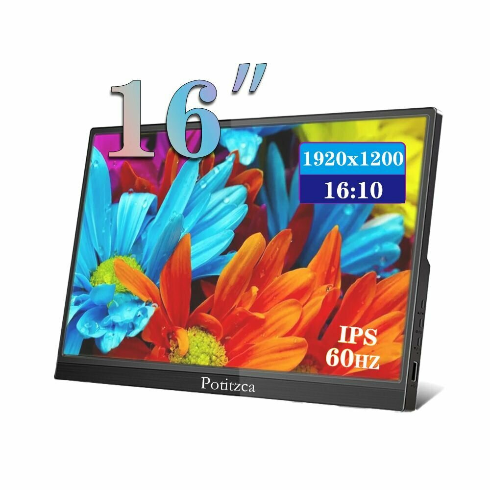 16" Монитор 15.6 - дюймовый 1920x1080, черный