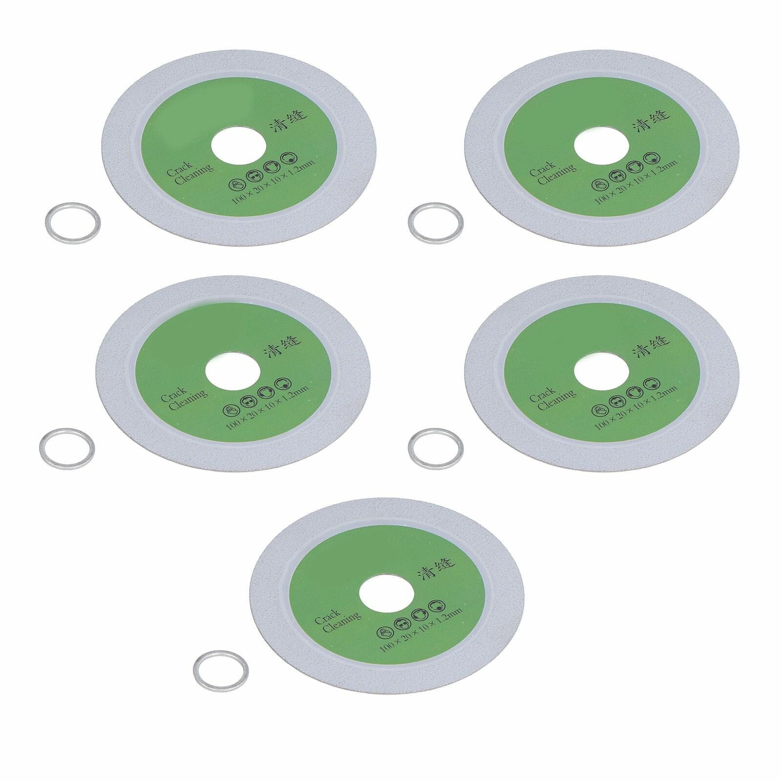 5 шт. алмазная пила для фарфоровой керамической плитки, инструмент для очистки трещин, долбежный инструмент 100x20x10x1,2 мм