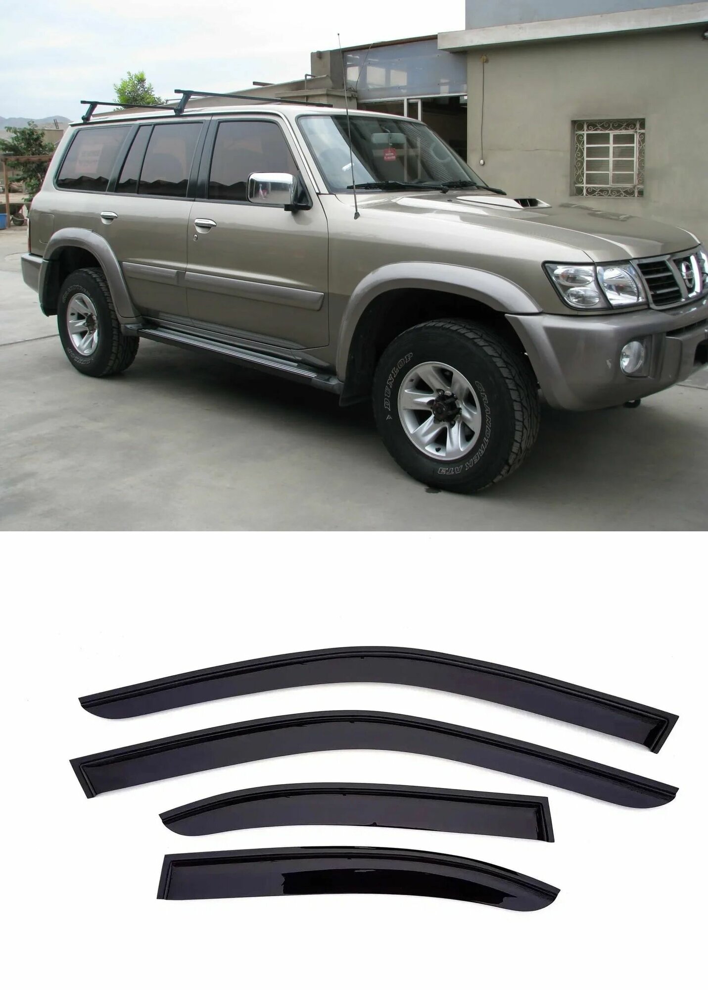 Дефлекторы боковых окон NISSAN Patrol Ниссан Патрол (Y61) (1997-2010)