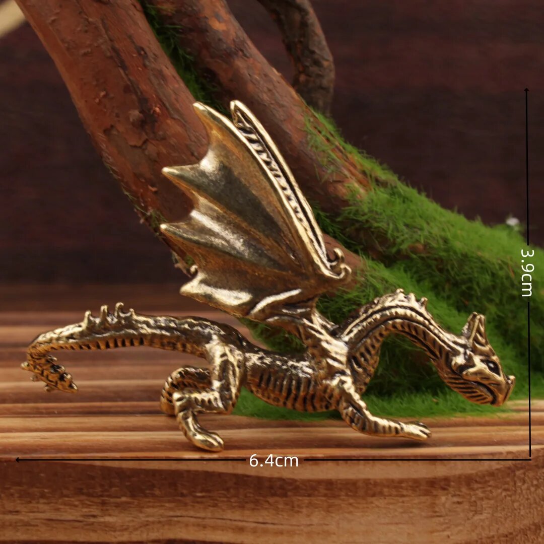Статуэтка дракона из латуни Blue Dragon MOONBIFFY