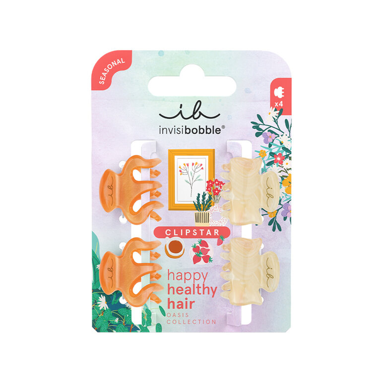 INVISIBOBBLE CLIPSTAR Oasis Petit Citrus Заколка Германия 4 шт