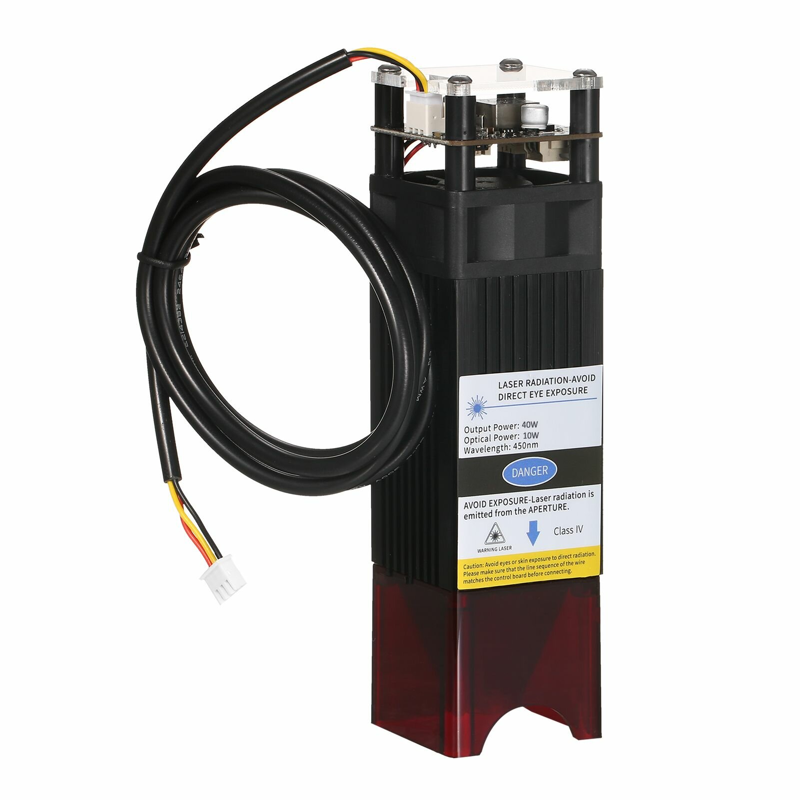 Модуль лазерной гравировки 10 Вт с фиксированным фокусом для совместимых граверов