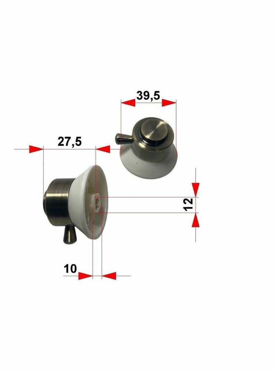 Ручка крана Gefest 6100.64.0.000-15 ко кремовая/ретро/бронза