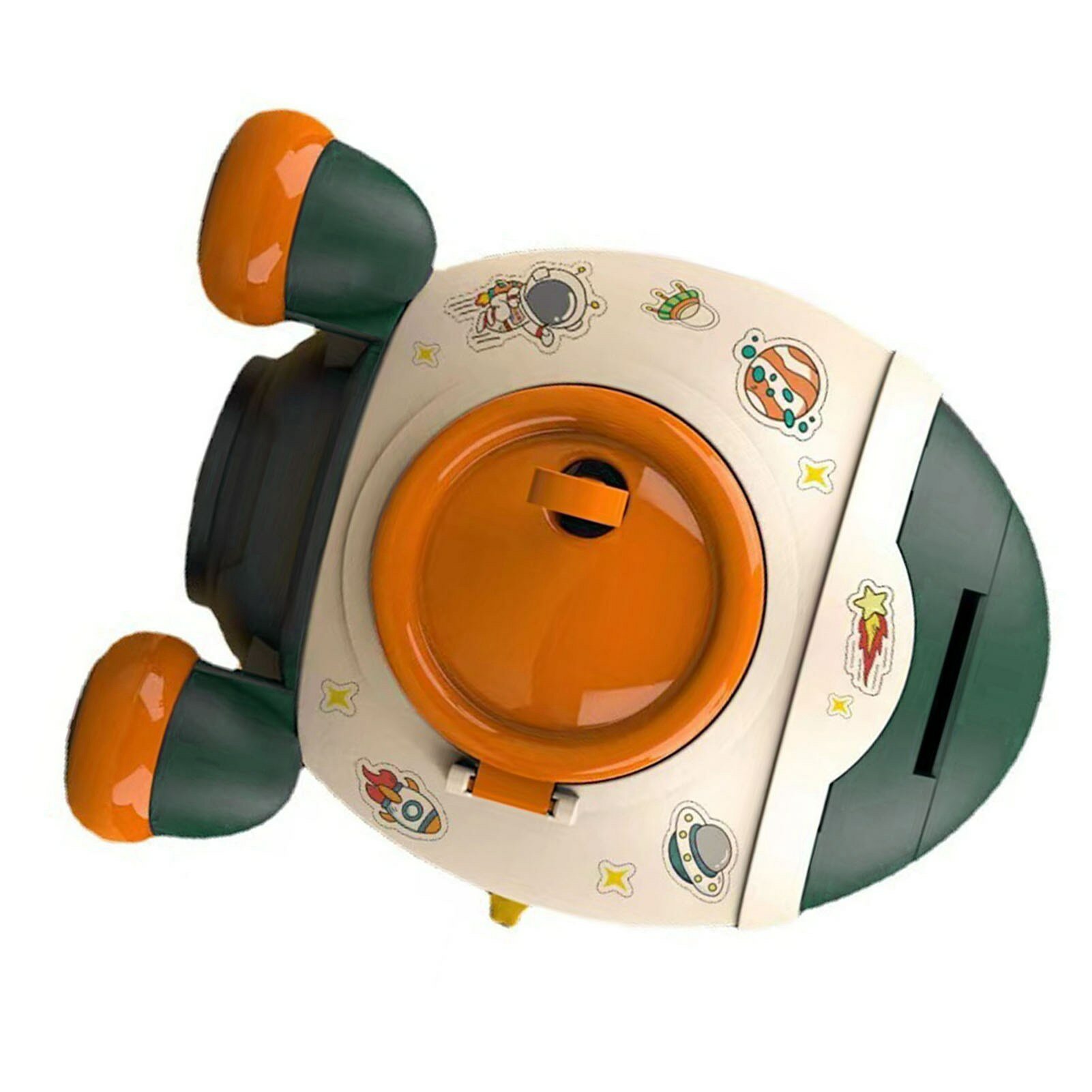 Мультяшный стиль, космическая ракета-копилка, денежный банк, банка для экономии денег, подарок для мальчиков и девочек, Моранди, зеленый