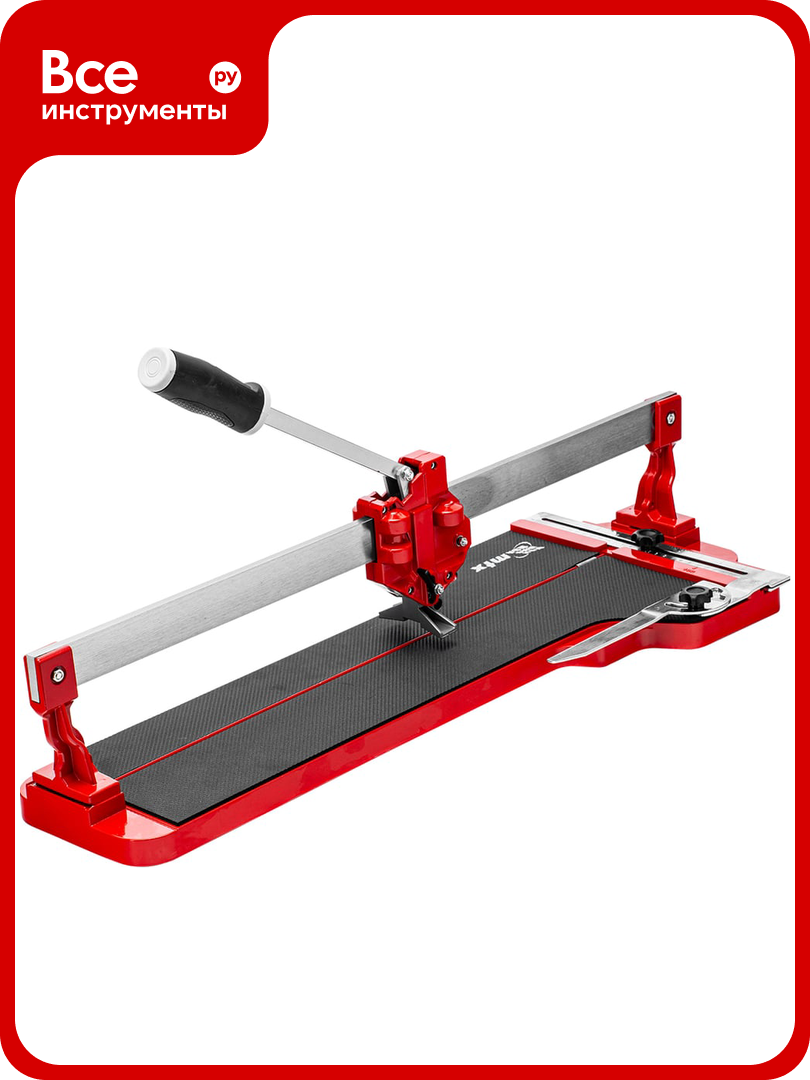 Плиткорез ручной монорельсовый MTXм, ходовая каретка, регулировка подшипников, литая станина 600x14, для резки плитки