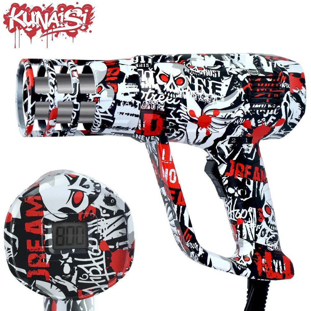 Граффити термофен 2000 Вт Graffiti skull style
