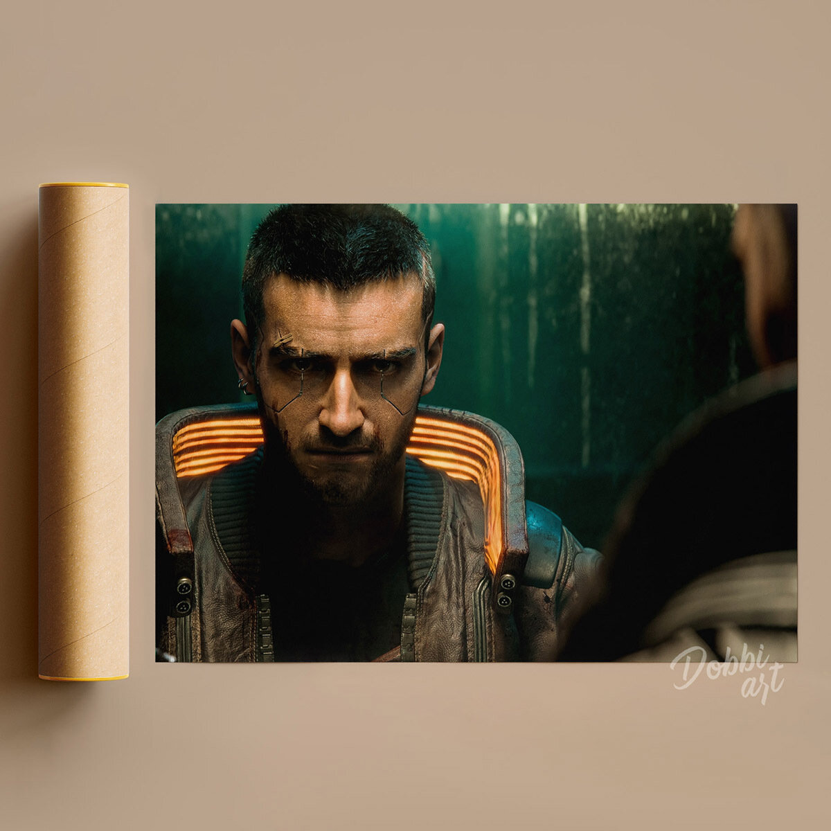 Постер Cyberpunk 2077 30х40 см без рамы/ Киберпанк видео игра плакат/ Современный яркий постер для интерьера/ Декор стен комнаты, подарок парню, мужчине, подарок геймеру