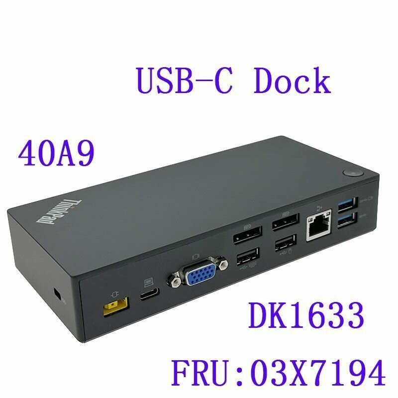 40A9 USB-C Док-станция для ноутбуков для Lenovo ThinkPad DK1633 03X7194