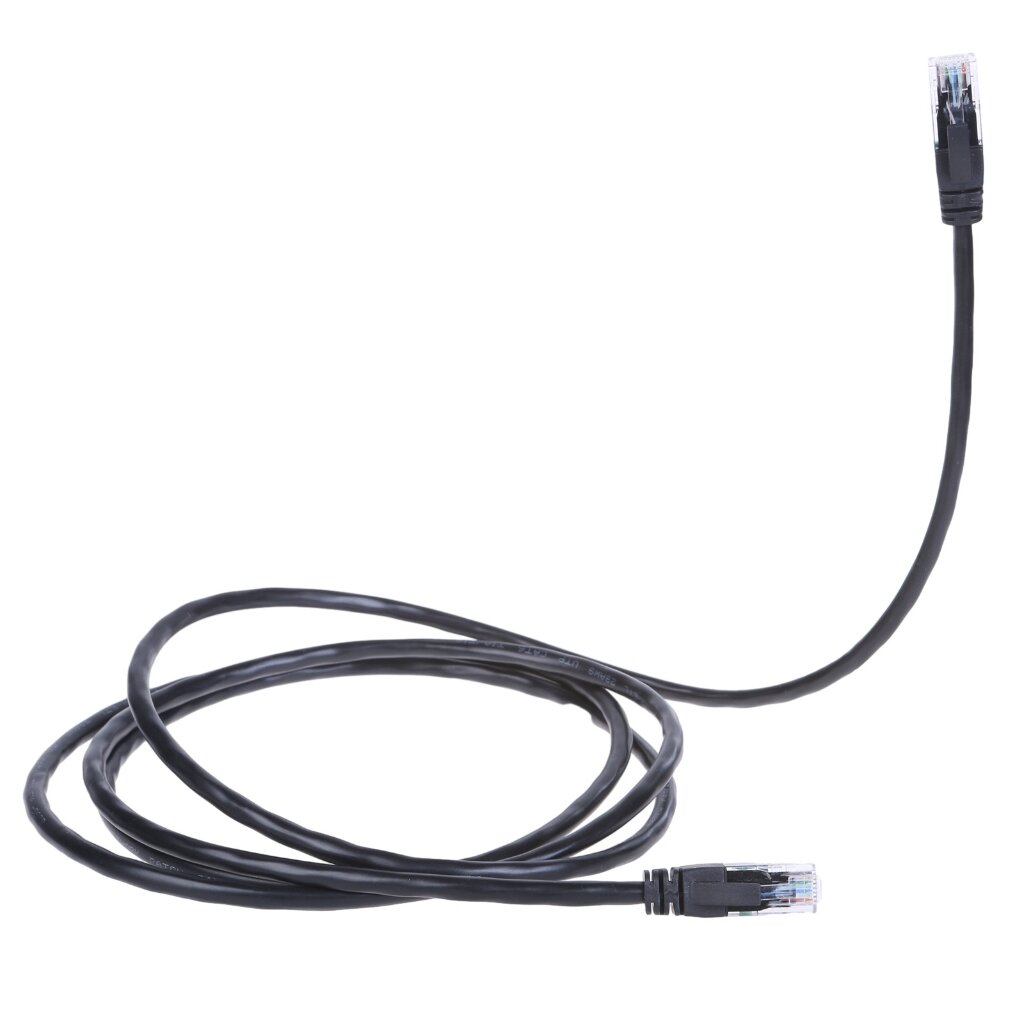 2 м Черный Кабель Ethernet Быстрое и Надежное Подключение к Интернету Твердый Плоский Кабель CAT6 Скорость Интернет-кабеля 2 м для Дома