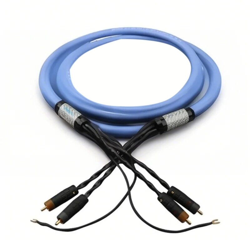 Сигнальный кабель винтажного фонографа, кабель для тонарма проигрывателя виниловых пластинок LP-1,5 м