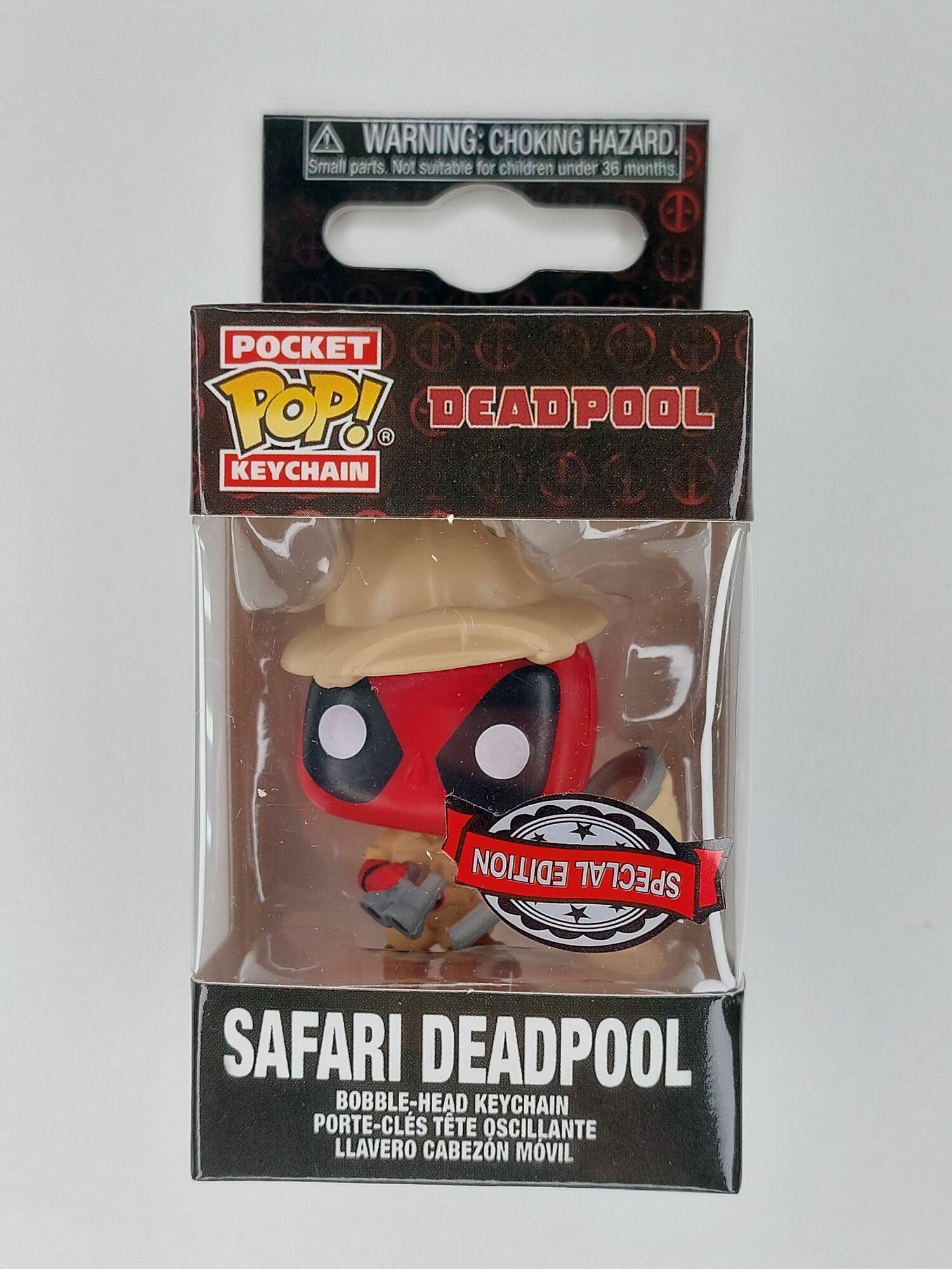 Брелок keychain Сафари Дэдпул из комиксов Марвел Safari Deadpool