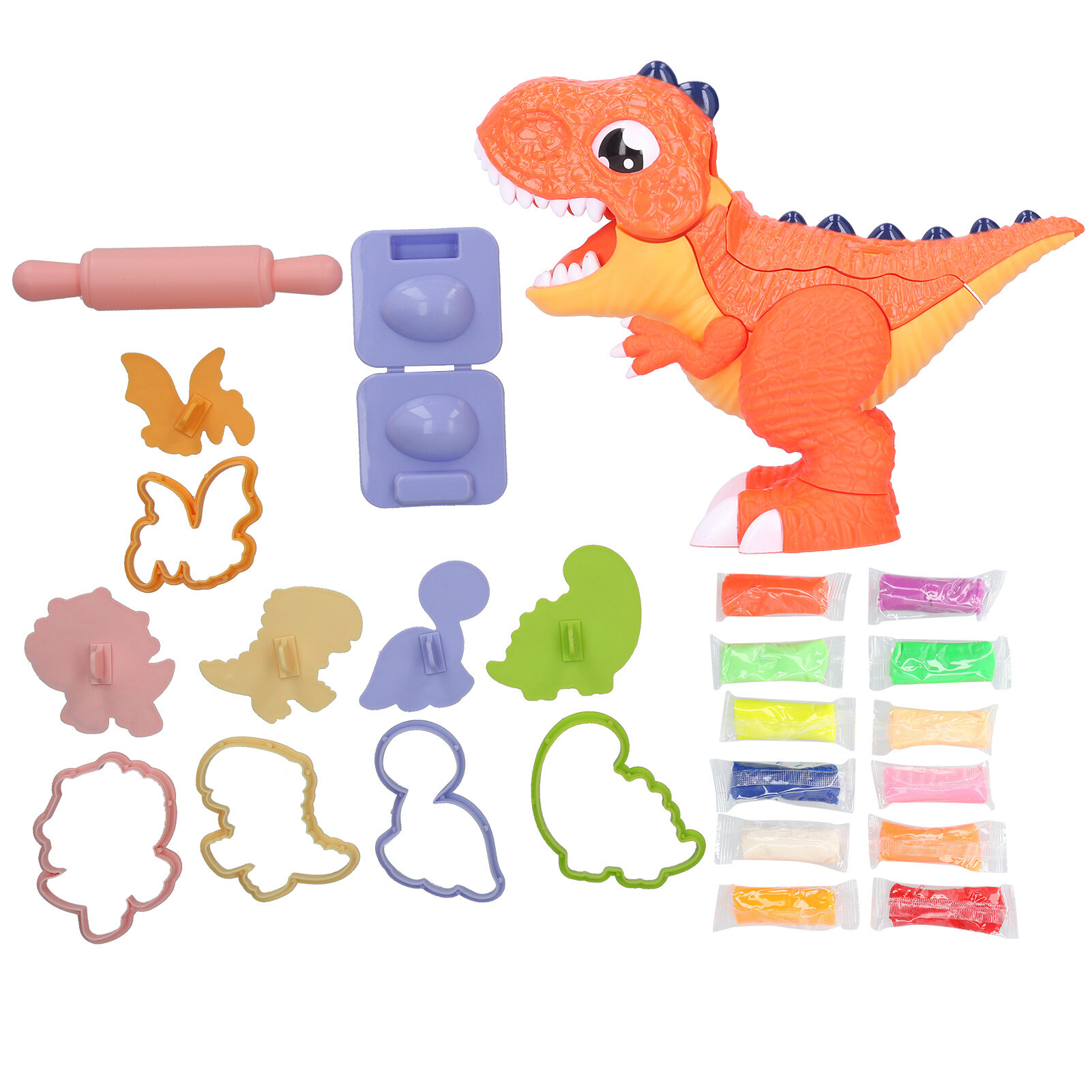 12 цветов пластилина для лепки DIY формы динозавров глина цветная грязь игрушка для детей малышей ор