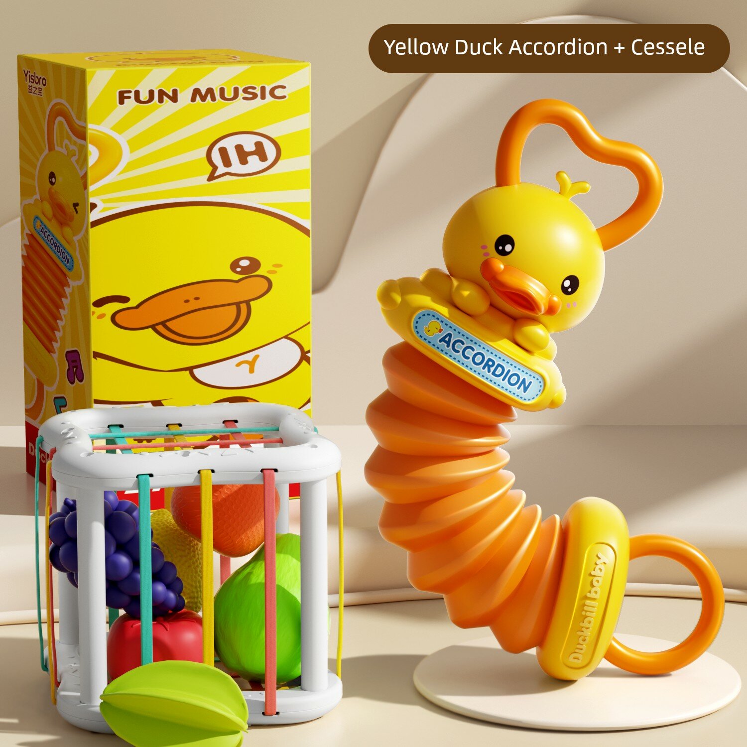 Детский аккордеон Geqi, игрушка-аккордеон для малышей, мини-музыкальный инструмент, развивающая игрушка для детей