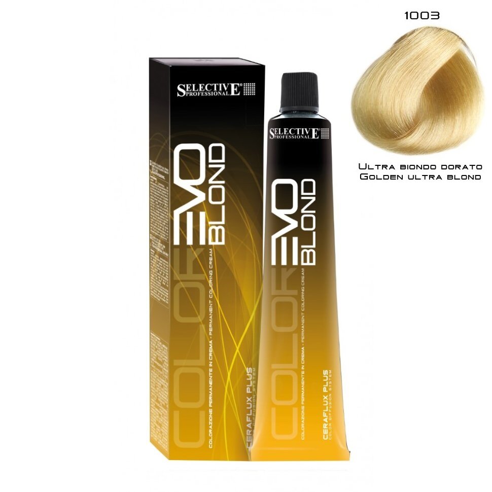 SELECTIVE PROFESSIONAL профессиональная крем-краска ColorEVO 1003 суперосветляющая золотистая, 100 мл