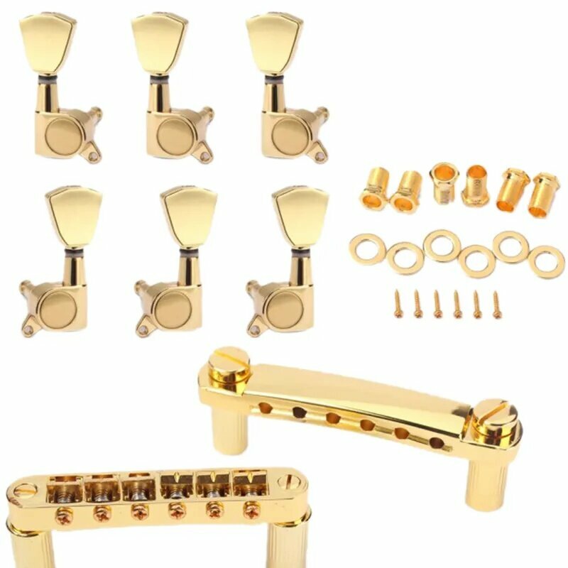 Комплект золотых струнных седл Tune-O-Matic Bridge&Tailpiece для Gb Lp