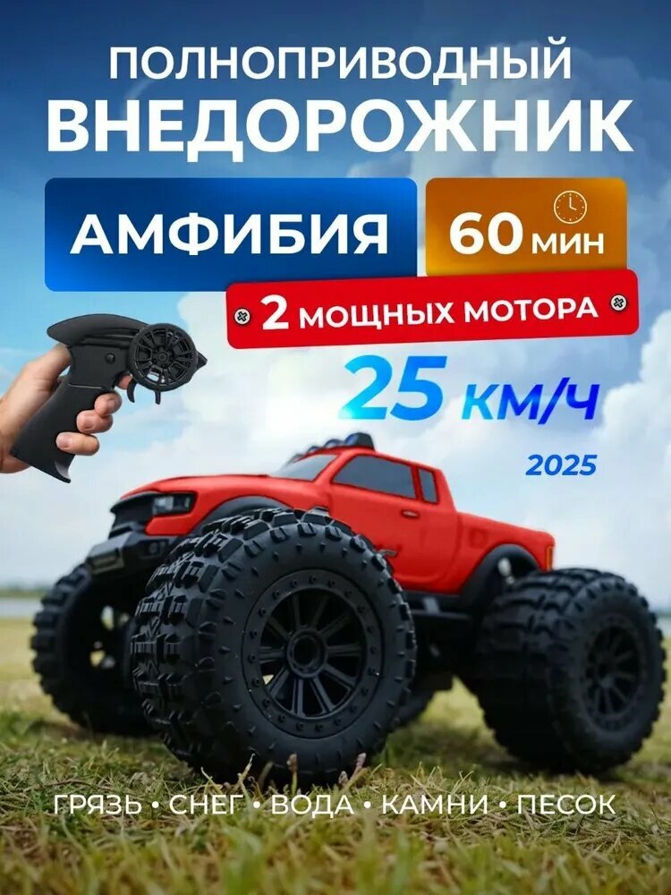 Машинка на пульте управления внедорожник монстр трак джип