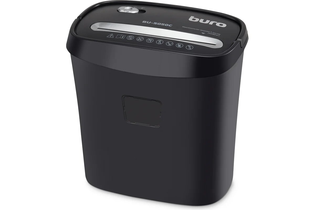 Уничтожитель бумаг Buro Home BU-S050C, перекрестная резка, черный