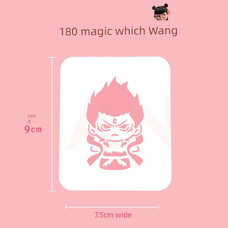 Набор для рисования на лице Anka Bella: многоцветная краска на водной основе, волшебный трафарет «Детский Нэчжа: Хаос и