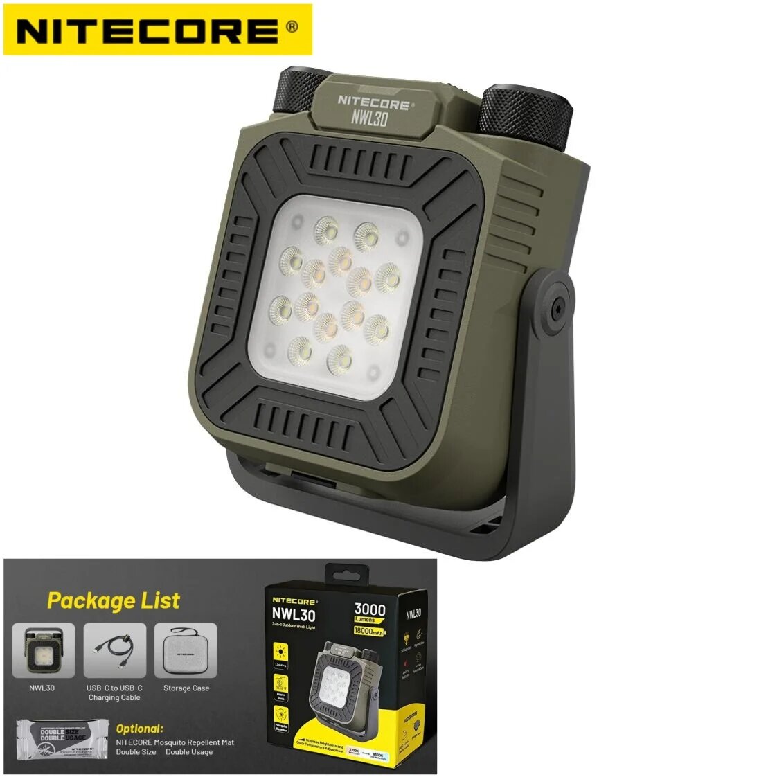 NITECORE NWL30 Фонарь-репеллент от комаров